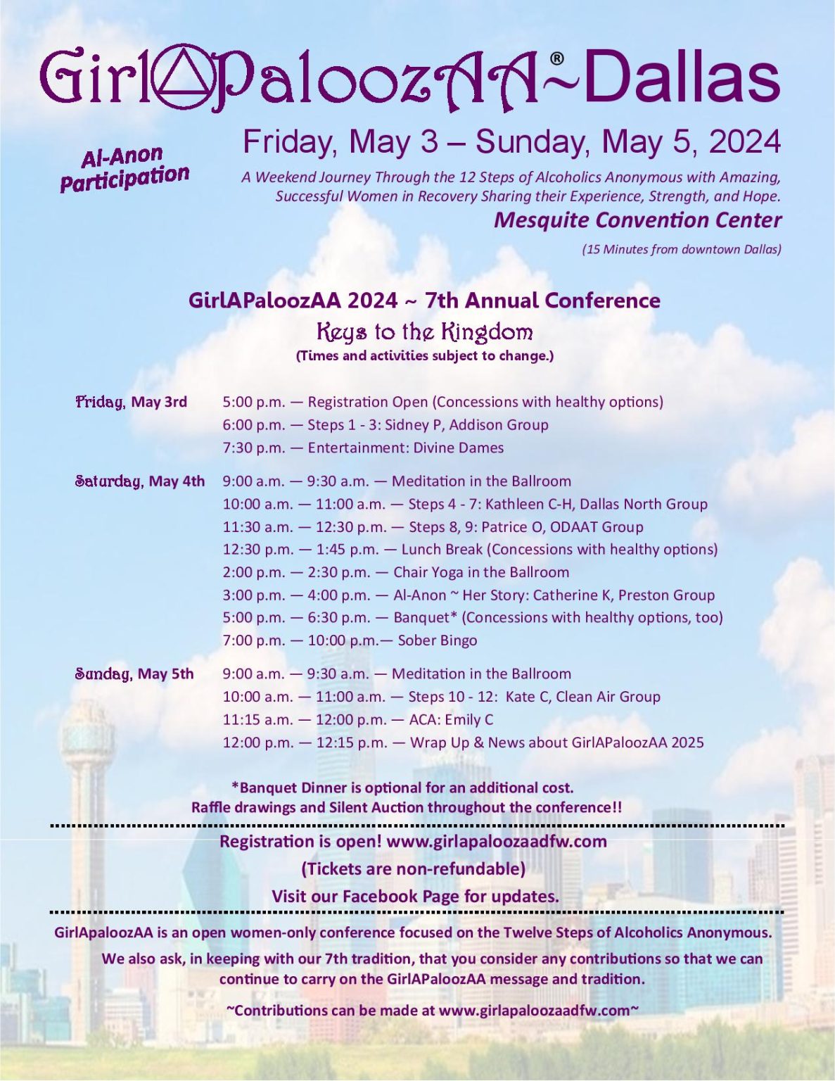 GirlapaloozAA - Dallas AA Central Office