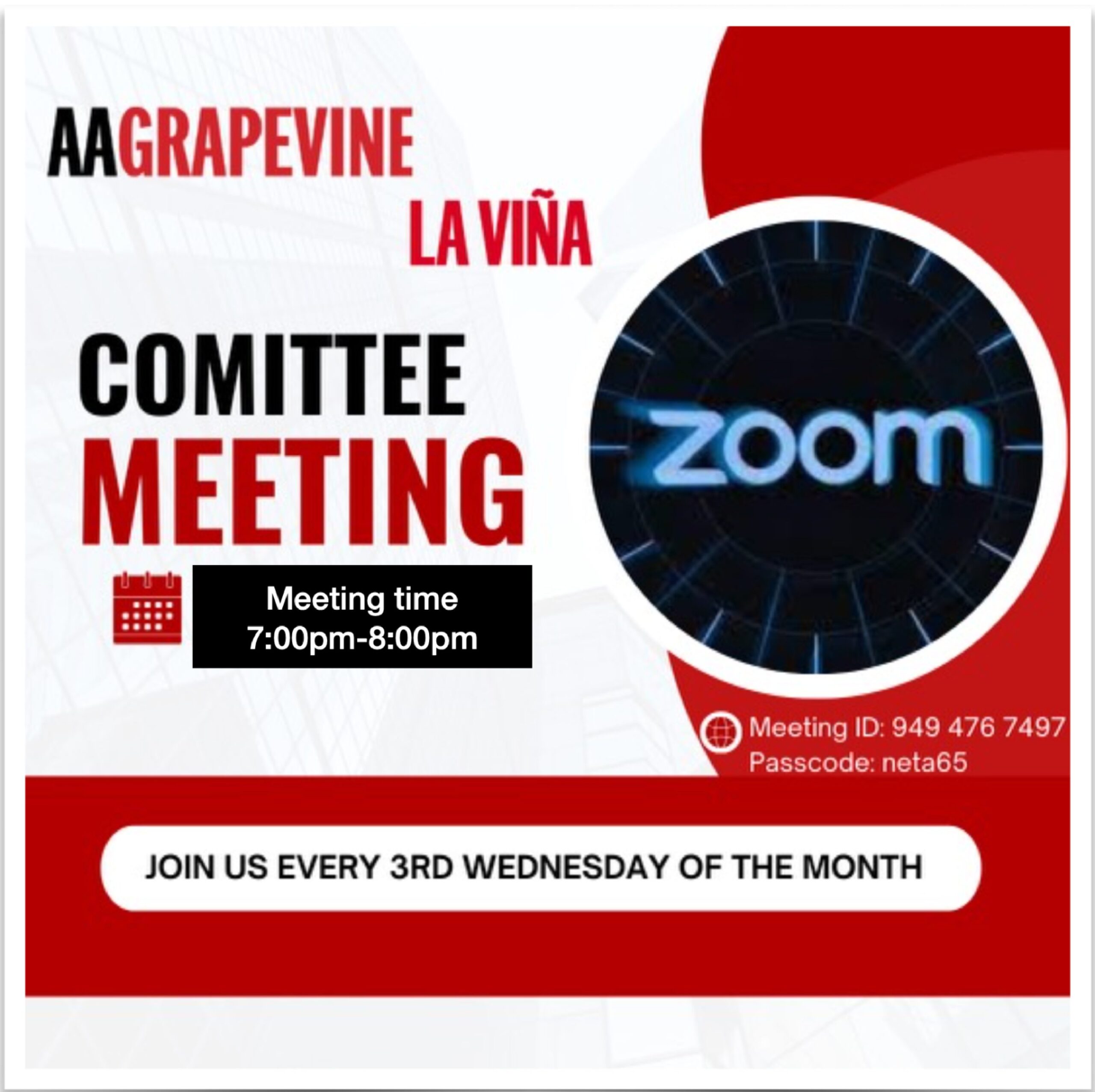 Events from November 13 – November 20 – Dallas AA Central Office