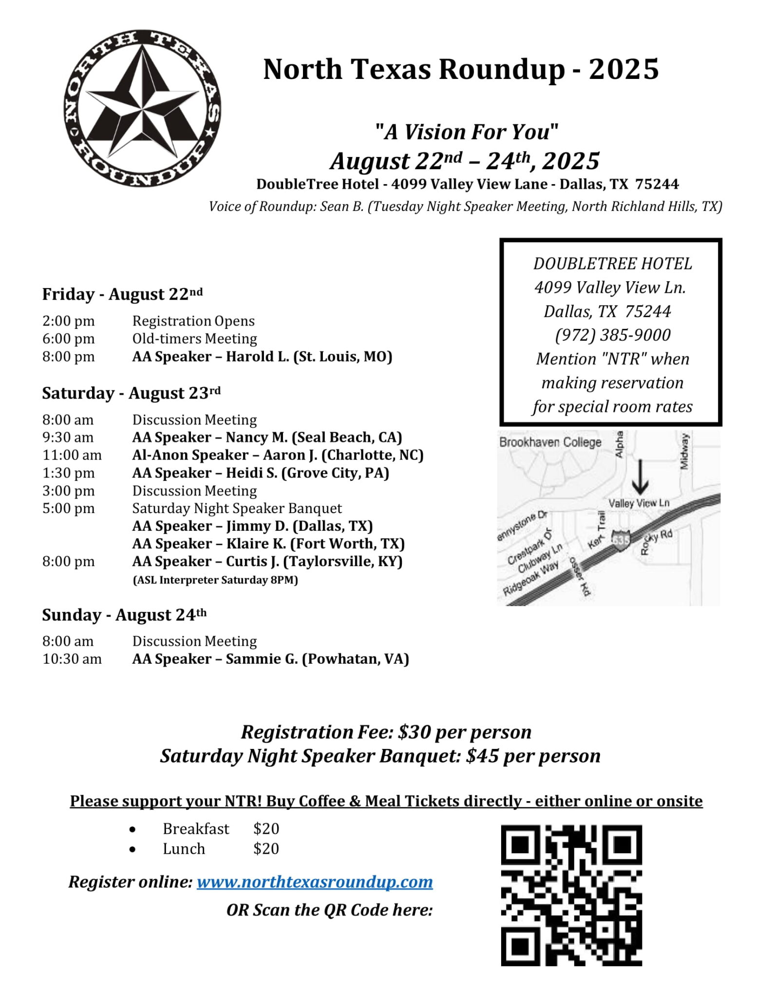 North Texas Roundup 2025 - Dallas AA Central Office