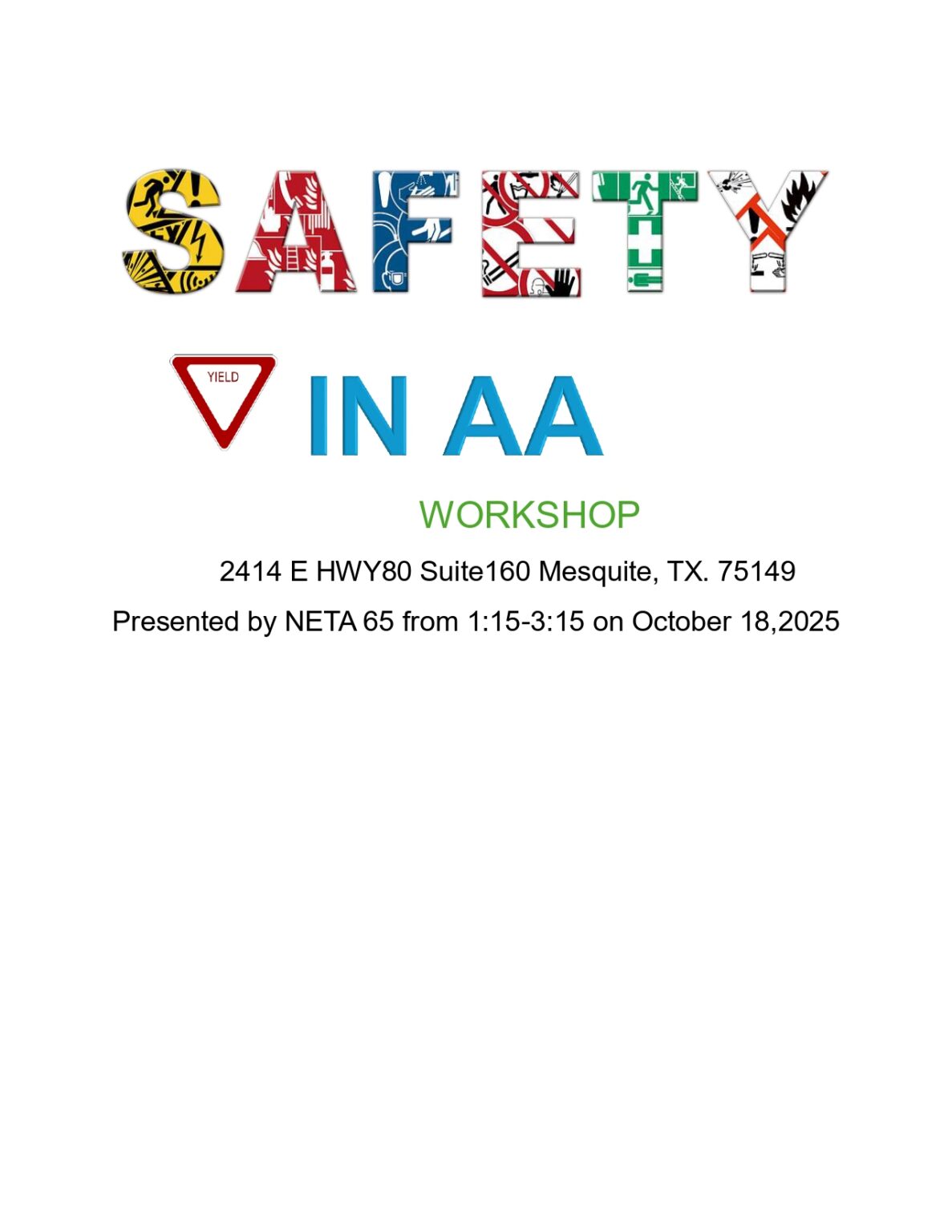 AA Safety Workshop - Dallas AA Central Office